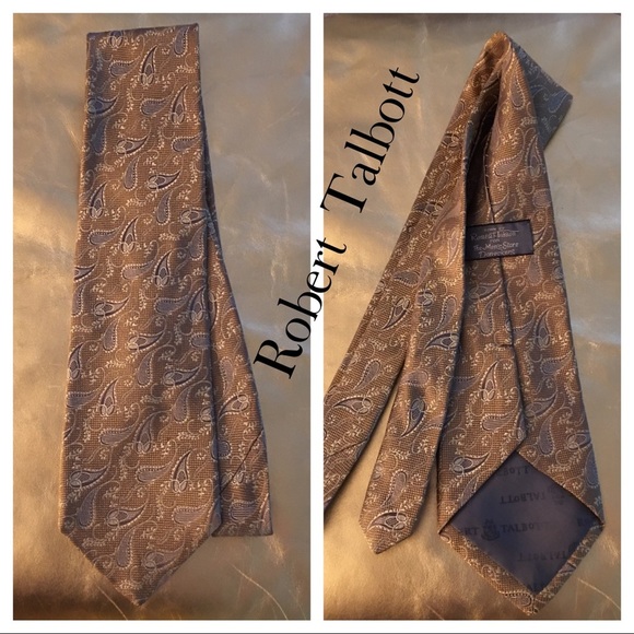 Robert Talbott | Accessories | Robert Talbott Tie In Gold Paisley | Poshmark